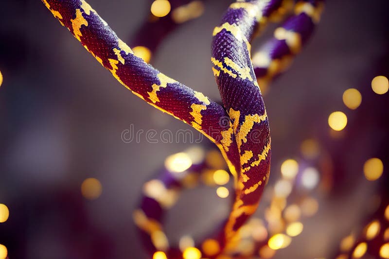 3d illustration of a snake stock illustration. Illustration of motion ...