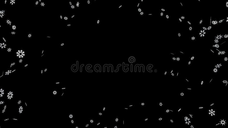 3D Illustration of Snowflakes Flow Stock Illustration - Illustration of ...