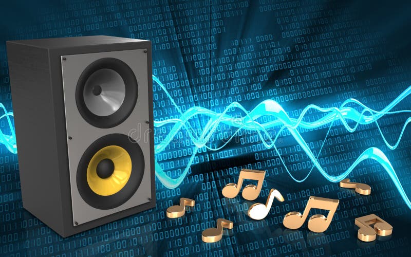 Sound system stock illustration. Illustration of nightclub - 8320802