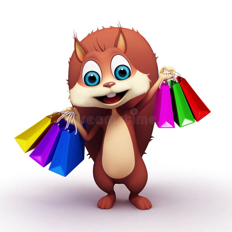 Squirrel Talking With Each Other Stock Illustration - Illustration of ...