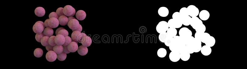 3D Illustration of a Staphylococcus Aureus Bacteria Stock Illustration ...