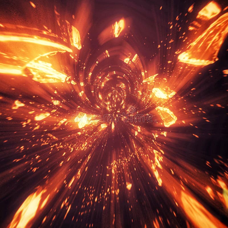 3d Illustration of Star Debris Exploding in Outer Space Stock ...