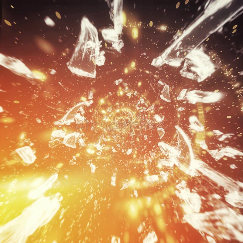 3d Illustration of Stars Exploding and Scattering in Outer Space Stock ...