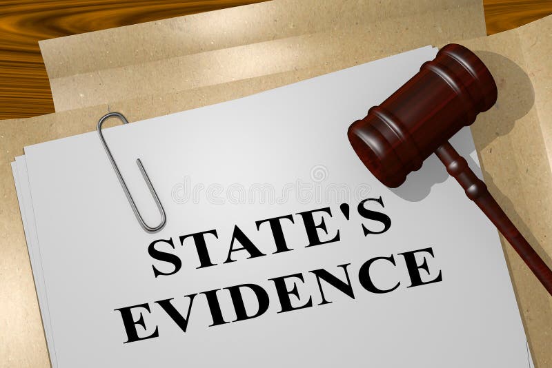STATE S EVIDENCE concept stock illustration. Illustration of ...