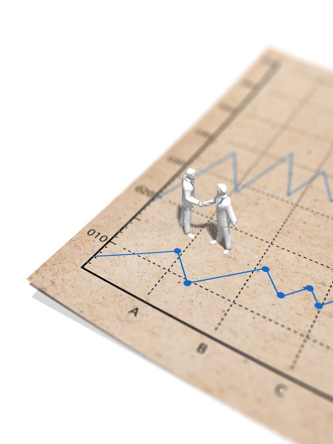 3D Illustration of Statistical Graph Paper and Circuit Diagram. Stock ...