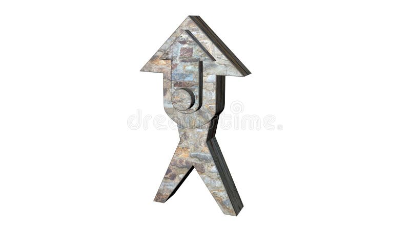 Stone arrow stock illustration. Illustration of ancient - 36099923