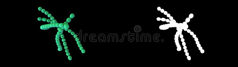 3D Illustration of a Streptococcus Pyogenes Bacteria Stock Illustration ...