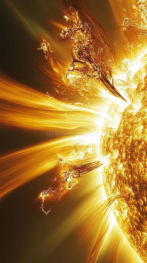 Solar Flare Ejecting Energy Stock Illustrations – 5 Solar Flare ...