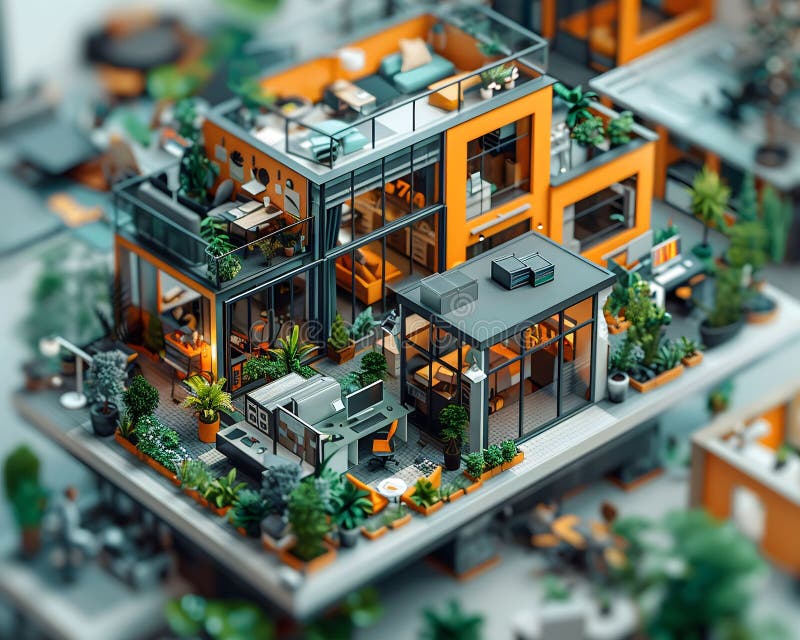 3D Illustration of a Super Detailed Hyper-realistic Virtual Data ...