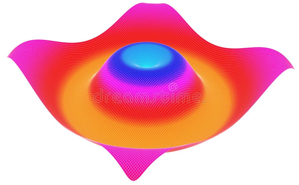 3D Illustration of Surface Dimentional Graph Stock Illustration ...