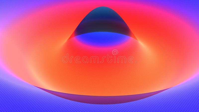 3D Illustration of Surface Dimentional Graph Stock Illustration ...