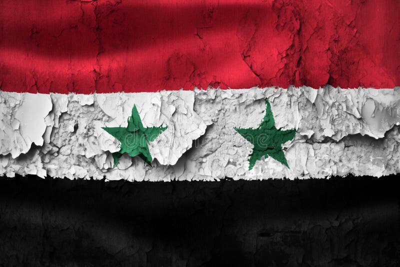 3D-Illustration of a Syria Flag - Realistic Waving Fabric Flag Stock ...