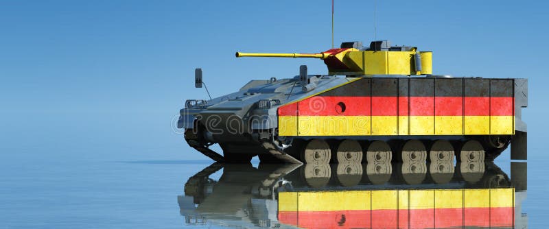 3d Illustration of Tank Painted Stock Illustration - Illustration of ...