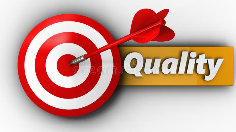 Target Quality Safety Efficiency Illustration Stock Illustration ...