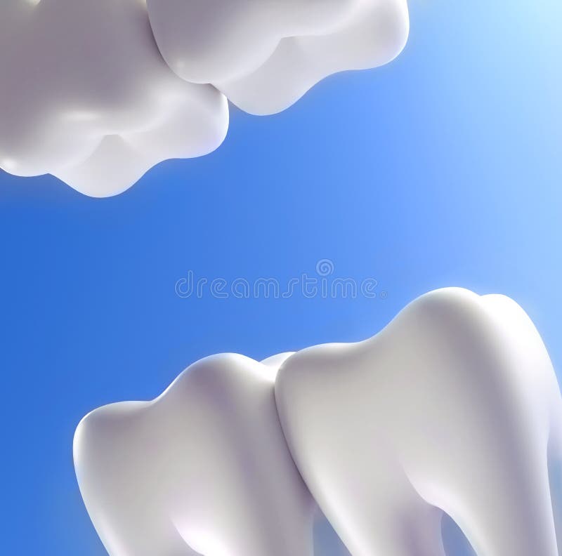 Teeth mockup close-up stock illustration. Illustration of close - 268555445