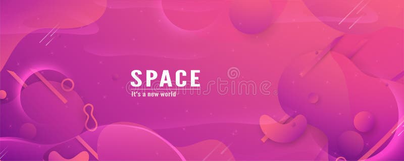 3D Illustration Template Design in Concept of Space in the Galaxy of ...