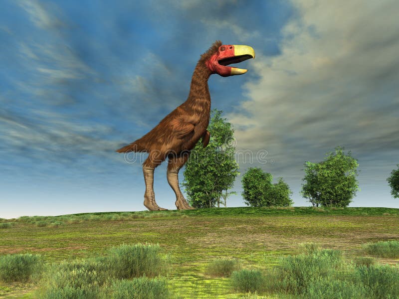 3d Illustration of a Terror Bird Stock Illustration - Illustration of ...