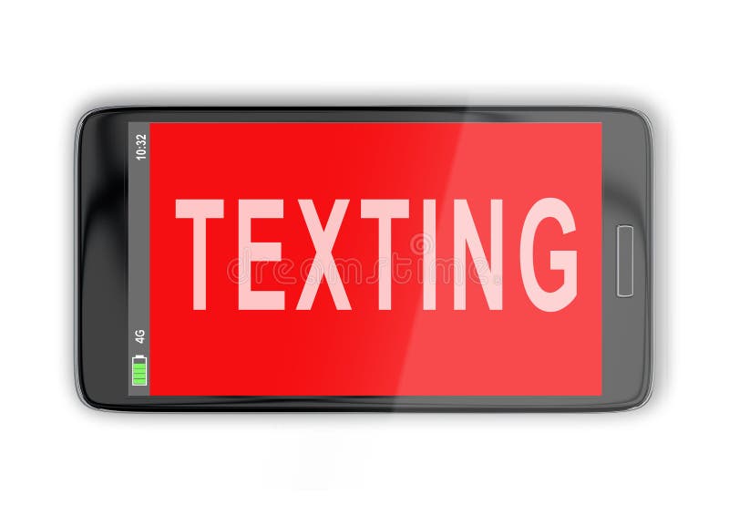 TEXTING - Communication Concept Stock Illustration - Illustration of ...