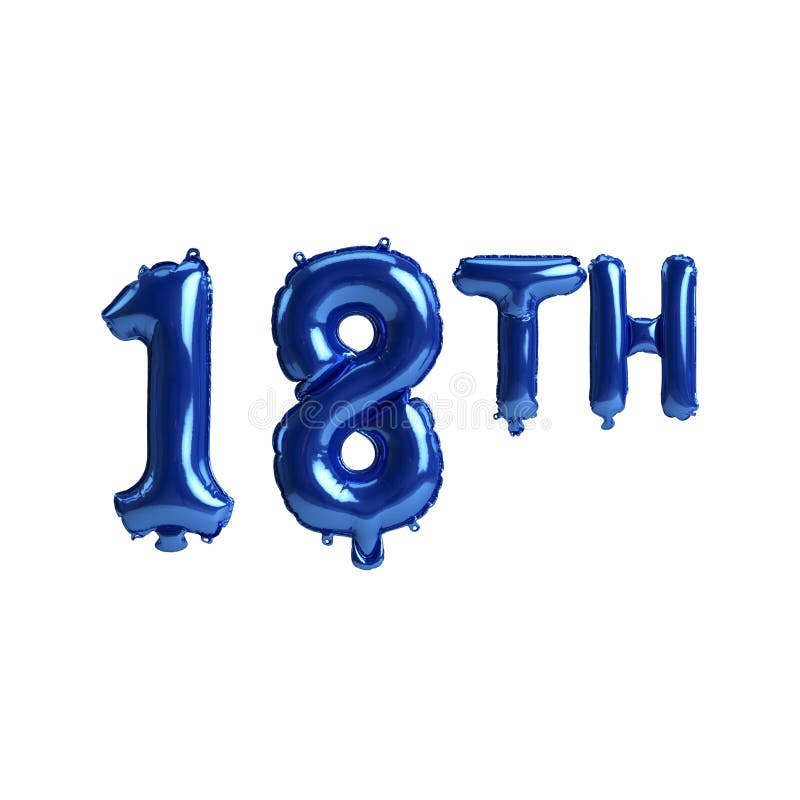 Blue Number 18