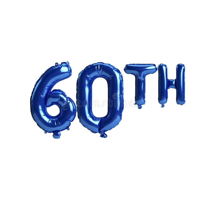 Blue 60th Birthday Stock Illustrations – 283 Blue 60th Birthday Stock ...