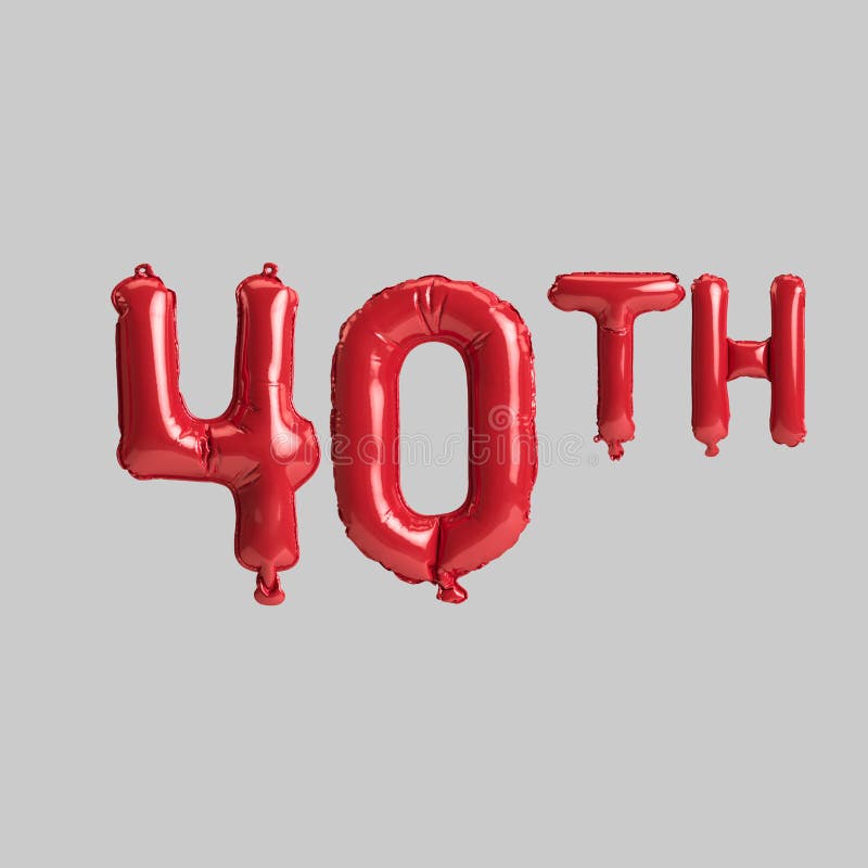 3d 40th Birthday Stock Illustrations – 161 3d 40th Birthday Stock ...