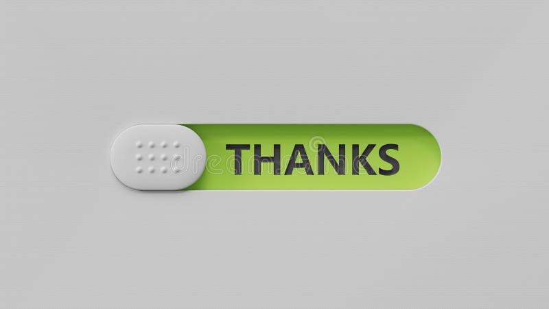 3D Illustration of THANKS in English, Using a Classic Font. it Conveys ...
