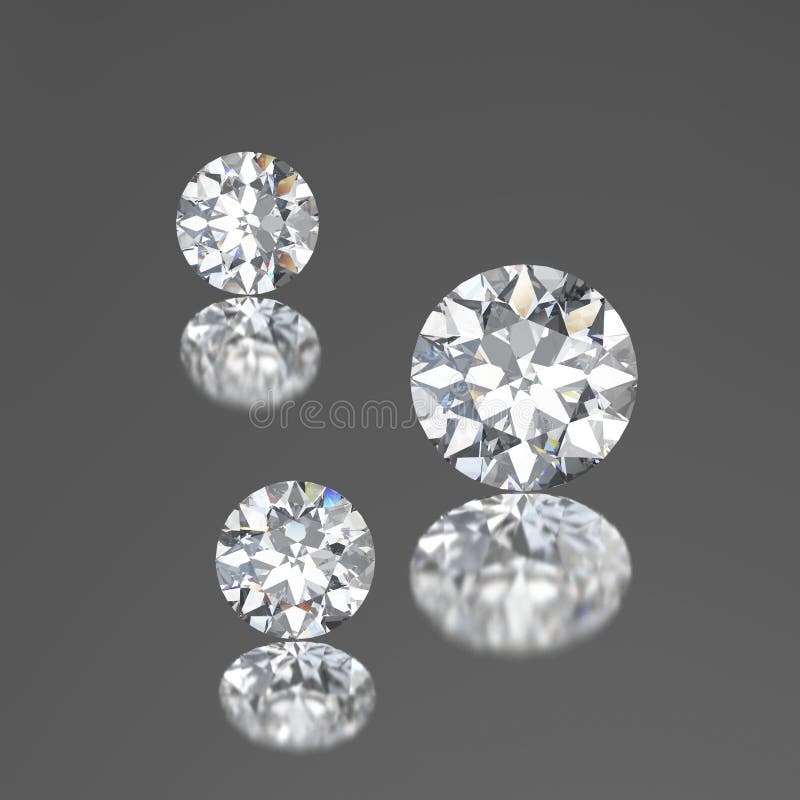 Three diamonds stock illustration. Illustration of gold - 3820358