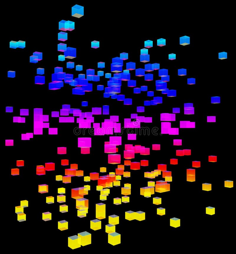 3D Illustration of Three-dimensional Model Stock Illustration ...