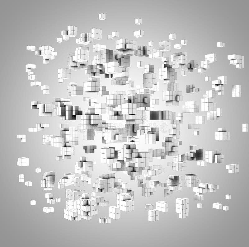 3D Illustration of Three-dimensional Model Stock Illustration ...