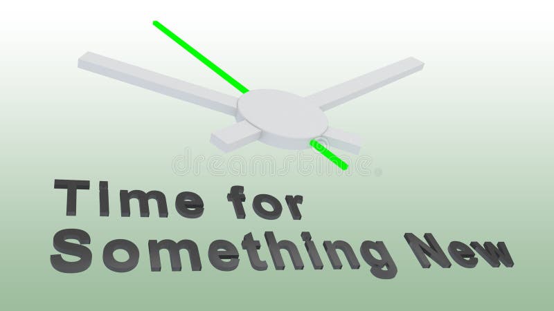 TIME FOR SOMETHING NEW Concept Stock Illustration - Illustration of ...