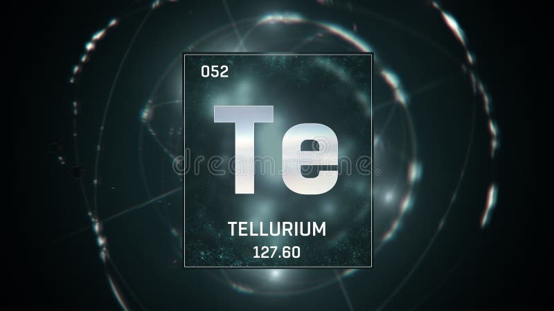 Tin As Element 50 of the Periodic Table 3D Illustration on Green ...