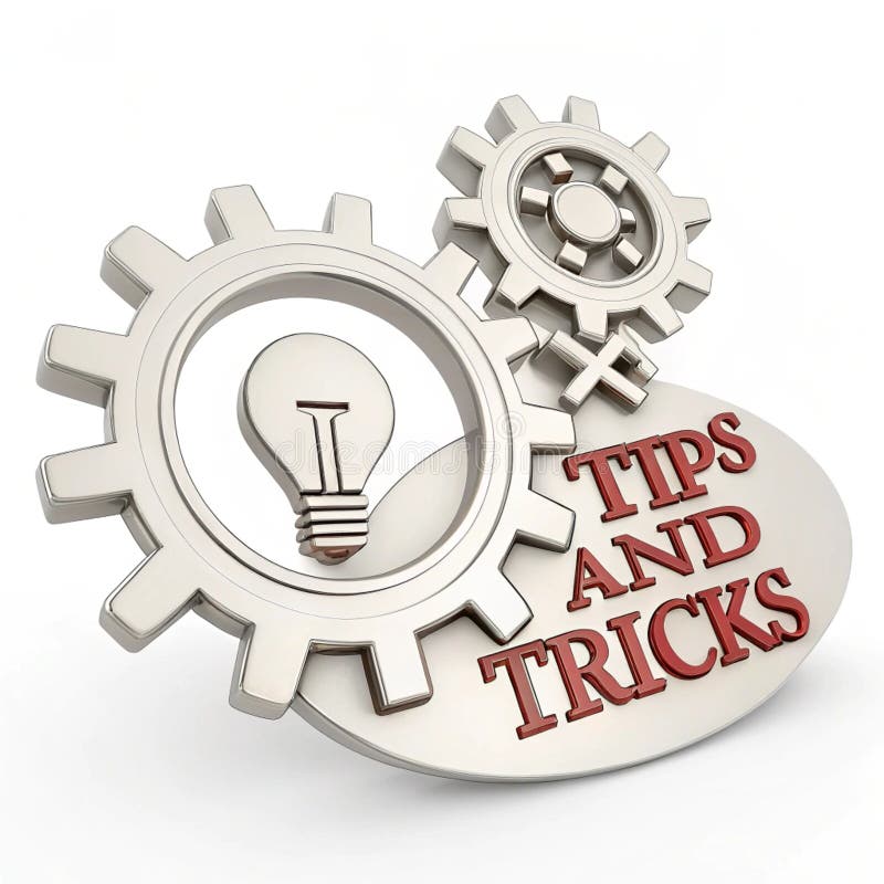 3D Illustration of Tips and Tricks Icon Isolated on White Background ...