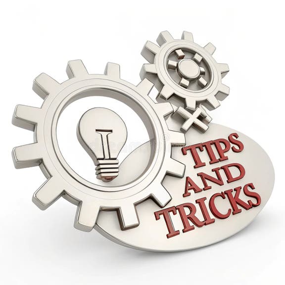 3D Illustration of Tips and Tricks Icon Isolated on White Background ...