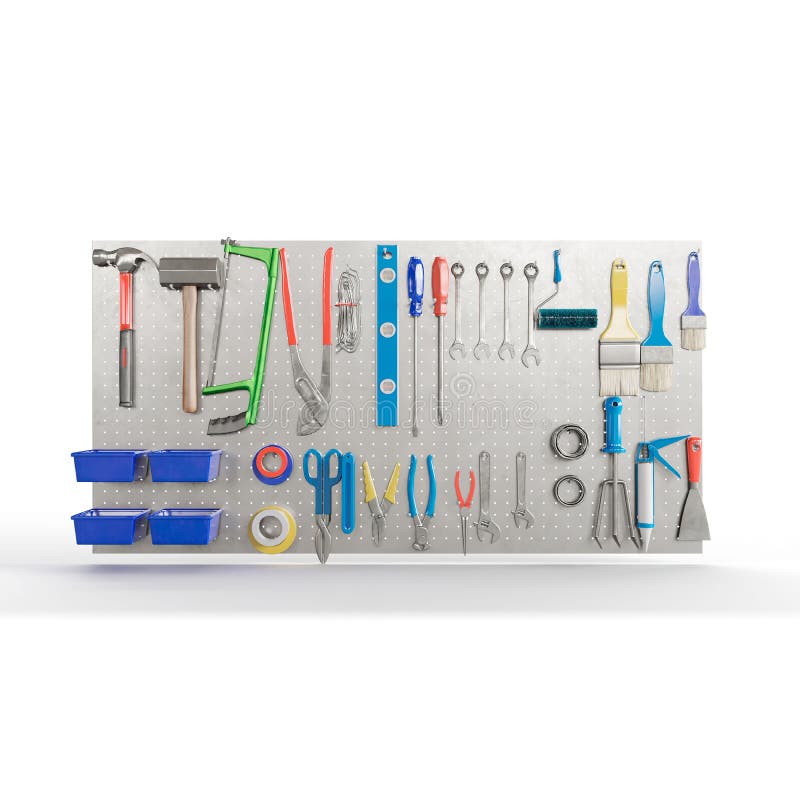 3D Illustration of Tool Belt Isolated on a White Background Stock ...