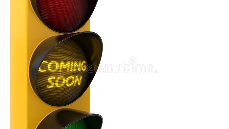 3d Illustration of Traffic Light with Text. Stock Illustration ...