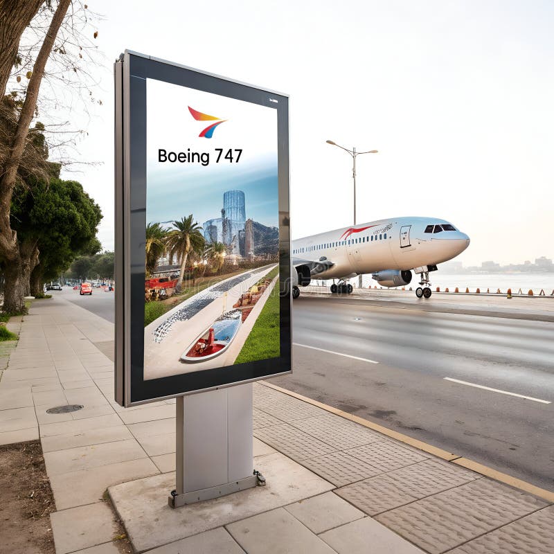 3D Illustration of Travel Road Advertisement Isolated on White ...