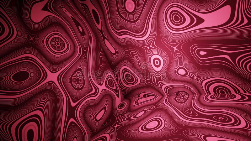 3D Illustration of a Trippy Pattern Stock Illustration - Illustration ...