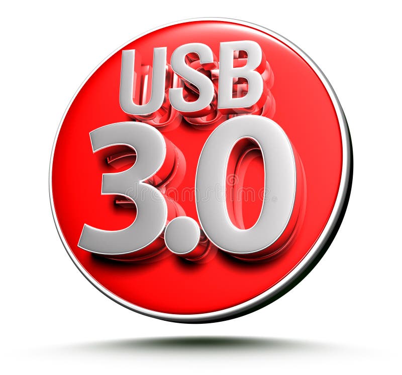 Signs Usb 3.0 3d. stock illustration. Illustration of promotion - 189409067