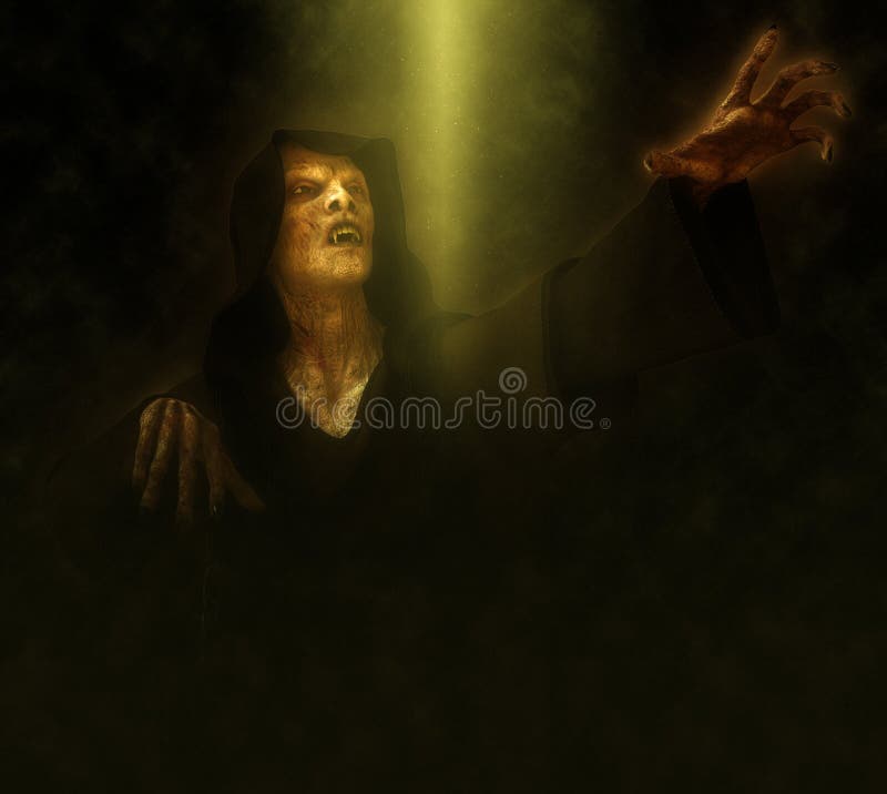 3D Illustration Vampire Monster Stock Illustration - Illustration of ...