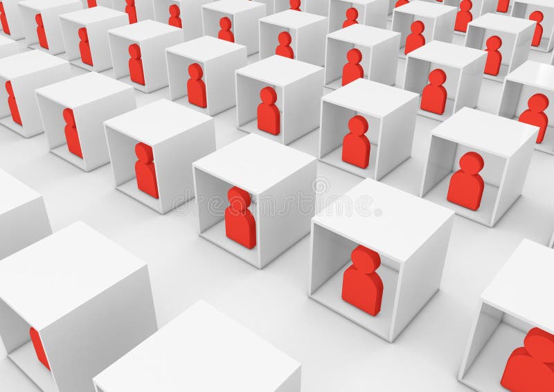 3D Illustration of Various Collaborators or Students Teaming Inside ...