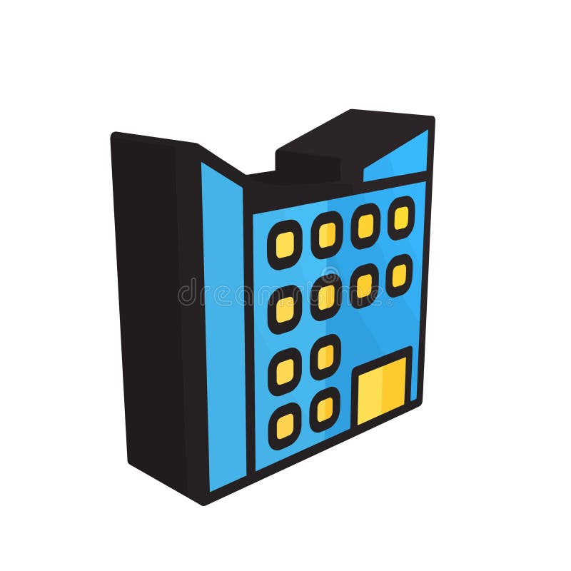3D Illustration Vector and Logo Building Style Icon Perfect Stock ...