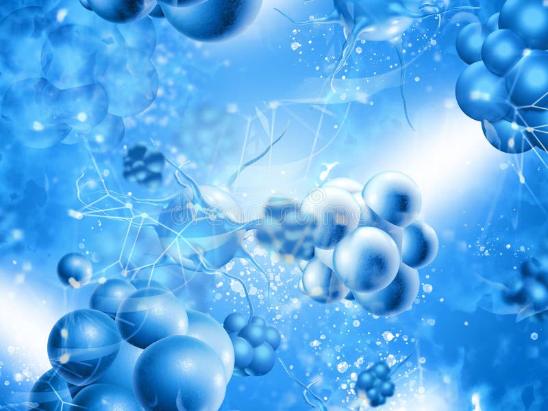 3d Illustration of Viruses Background Stock Illustration - Illustration ...