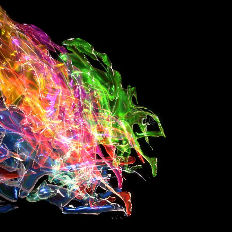 3d Illustration of Visual Effect Stock Illustration - Illustration of ...