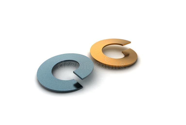 3d illustration of washers stock illustration. Illustration of ring ...