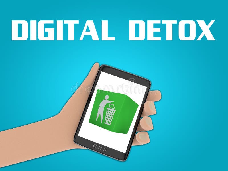 Digital Detox concept stock illustration. Illustration of electronic ...