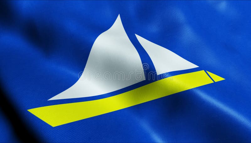 3D Render Waving Egypt City Flag of Cairo Closeup View Stock ...