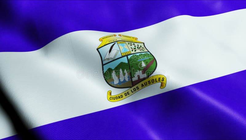 3D Render Waving Egypt City Flag of Suez Closeup View Stock ...