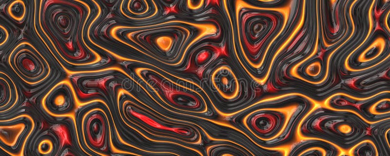 Wavy Abstract Lava Liquid Background Stock Illustration - Illustration ...