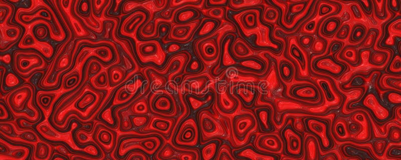 Wavy Abstract Red Background Stock Illustration - Illustration of ...