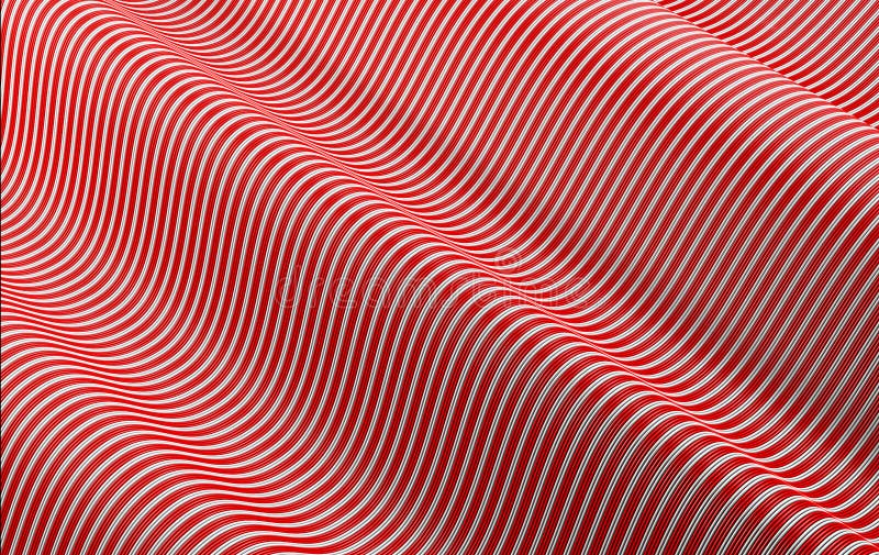 Wavy Surface Made of Different Colored Lines Stock Image - Image of ...